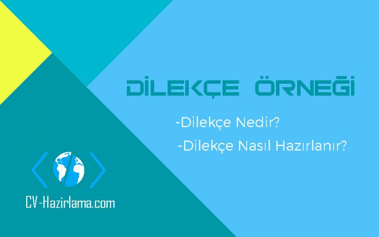 Dilekçe Örneği | CV Hazırlama